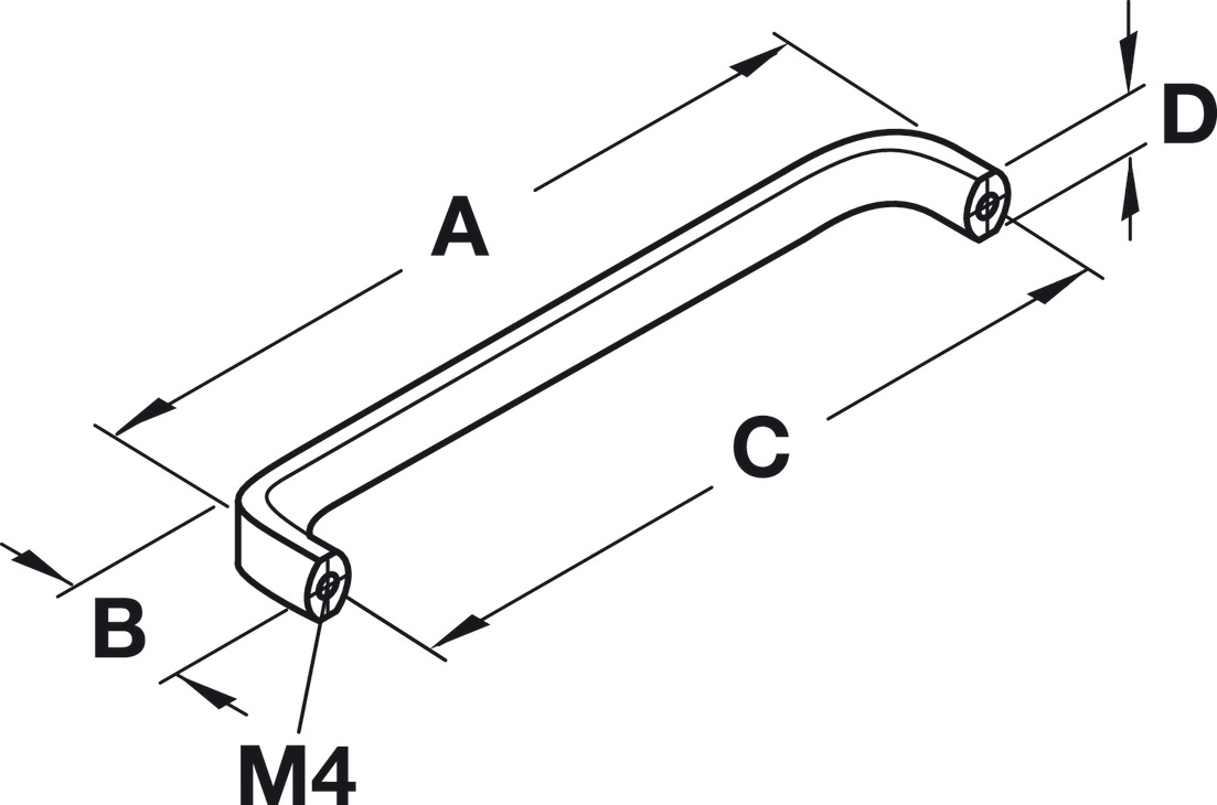Hafele 116.22.745 Wire Pull, Contemporary | finesthardware.com