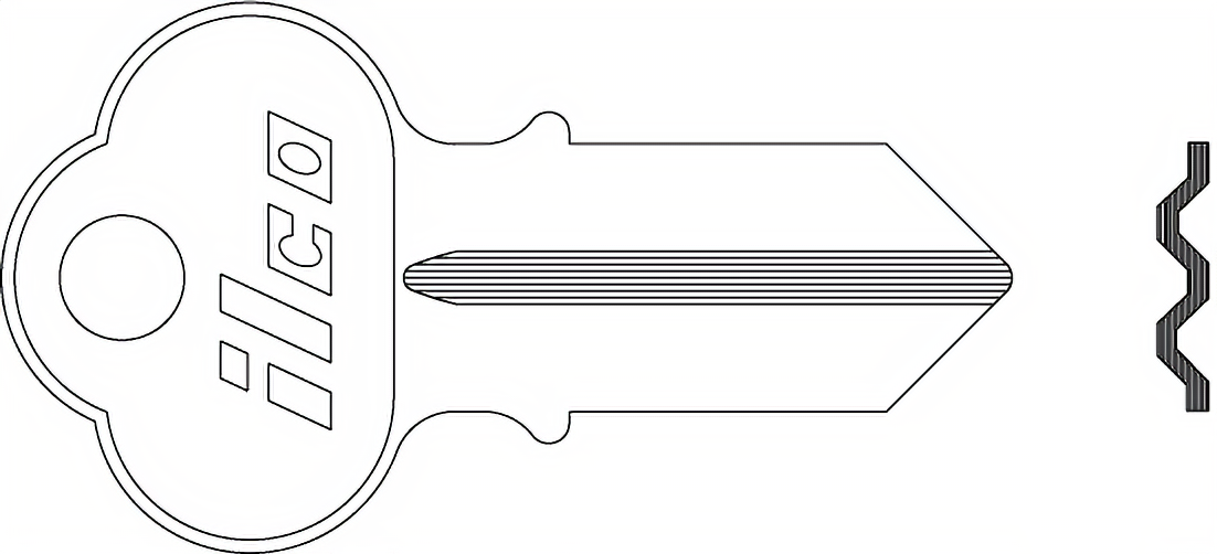 Dormakaba 1041N Key Blank | finesthardware.com